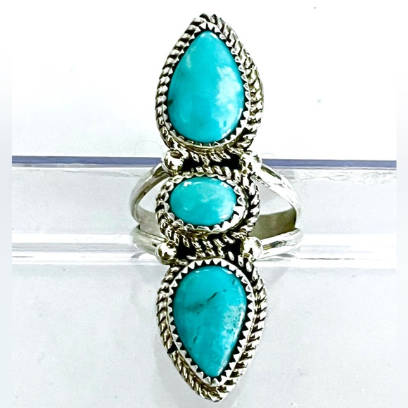 Vintage | Jewelry | Signedgorgeous Old Pawn Vintage Navajo Turquoise ...